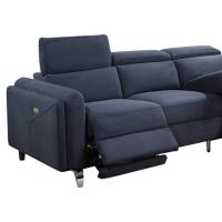 China Folding Nontoxic L Shaped Convertible Sofa Anti Abrasion With Storage for sale