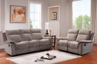 China Convertible Electric Recliner Sofa 3 Seater Breathable Dark Grey Color for sale