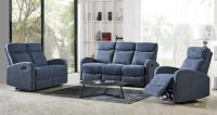 China Multipurpose Electric Double Recliner Couch Breathable Stain Resistant for sale