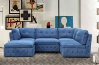 China Folding Fabric Modular Sectional Sofa Multifunctional 230x210x90CM for sale