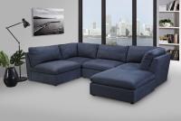 China Breathable Corner Modular Sofa , Anti Fading U Shaped Modular Sectional for sale
