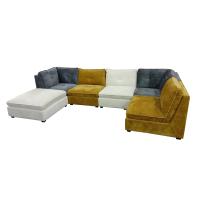 China L Shape Modern Modular Sectional Sofa Anti Fading Multicolor for sale
