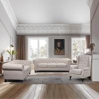 China Beige Color Modern Home Sofa Abrasion Resistant Multicolor ODM OEM for sale