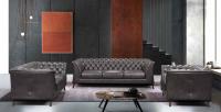 China Multipurpose Modern Leather Sofa Durable Abrasion Resistant For Home for sale
