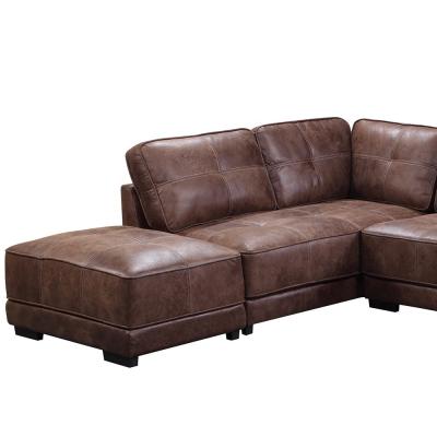 China L Shape Modern Leather Sofa Anti Abrasion Multipurpose For Apartment for sale