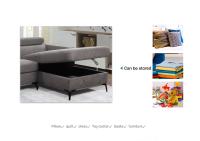 China Foldable Breathable Fabric Corner Couches , Wear Resistant Sofa L Shape Fabric for sale