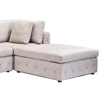 China Beige Fabric Luxury Corner Sofa Multipurpose 4 Seater For Hotel for sale