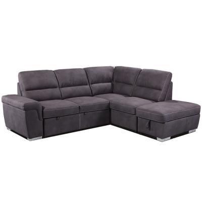 China L Shape Luxury Fabric Corner Sofa Set Anti Abrasion Multipurpose for sale