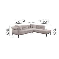 China Wear Resistant Luxury Corner Sofa Anti Scratch Anti Fading For Home for sale
