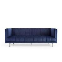 China Anti Scratch Velvet L Shape Sofa Multifunctional Practical For Home for sale
