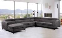 China U Shaped Luxury Corner Sofa Anti Fading Stain Resistant Foldable for sale