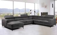 China U Shaped Luxury Corner Sofa Anti Fading Stain Resistant Foldable for sale