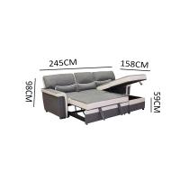 China Antiwear Comfortable Pull Out Couch , Multiscene Sofa Bed With Recliner for sale