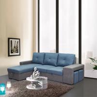 China Nontoxic Corner Fabric Sleeper Couch Bed With Storage Wear Resistant for sale