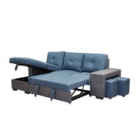 China Nontoxic Corner Fabric Sleeper Couch Bed With Storage Wear Resistant for sale