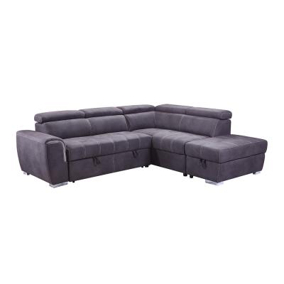 China Fabric Sectional Folding Sofa Bed Multifunctional Anti Abrasion for sale