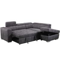 China Breathable Sleeper Sectional Couch With Storage Antiwear Nontoxic for sale