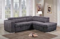 China Breathable Sleeper Sectional Couch With Storage Antiwear Nontoxic for sale