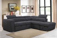 China Breathable Sleeper Sectional Couch With Storage Antiwear Nontoxic for sale