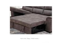 China Sectional Pull Out Folding Sofa Bed Multipurpose Breathable Light Gray for sale