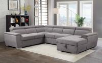 China Home Furniture Fabric Sectional Sleeper Sofa Practical Wear Resistant for sale