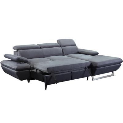 China Nontoxic Queen Size Corner Storage Sofa , Anti Abrasion Bed Couch Sectional for sale