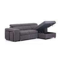 China Durable Antiwear Comfortable Couch Bed , Breathable Sleeper Sofa With Storage for sale