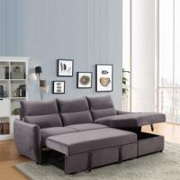China Durable Antiwear Retractable Couch Bed , Breathable Sleeper Couch With Storage for sale