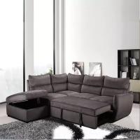 China 19900 Living Room Sofa Furniture With Storage Bed Tufted Futon Bed, Grey Sofa Bed for sale