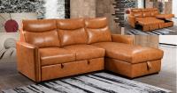 China Extendable Modern Leather Sofa Anti Scratch Multiscene Wear Resistant for sale