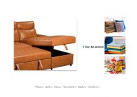 China Extendable Modern Leather Sofa Anti Scratch Multiscene Wear Resistant for sale