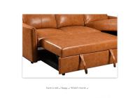 China Extendable Modern Leather Sofa Anti Scratch Multiscene Wear Resistant for sale