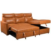 China Extendable Modern Leather Sofa Anti Scratch Multiscene Wear Resistant for sale