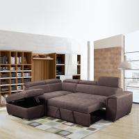 China 19766 L3 Hot Sale L shape Sofa Luxury Grey Mushroom Black Foldable Large Comfortable Sofa for sale