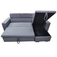 China OEM/ODM Office Modular Folding Sofa Bed Fabric Material 223x143x80CM for sale