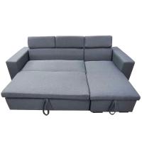 China OEM/ODM Office Modular Folding Sofa Bed Fabric Material 223x143x80CM for sale