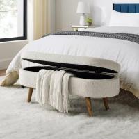China Practical Lounge Living Room Storage Ottoman Movable With Four Legs for sale