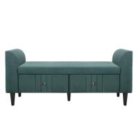 China OEM ODM Home Living Room Storage Ottoman Bench With 2 Drawers for sale