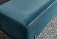 China Upholstered Blue Living Room Storage Ottoman Practical For Home Office for sale