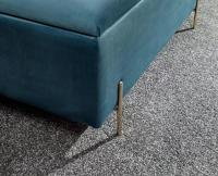 China Upholstered Blue Living Room Storage Ottoman Practical For Home Office for sale