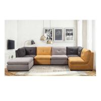 China Breathable Velvet Combination Modern Corner L Shape Luxury Sectional Sofa For Living Room for sale