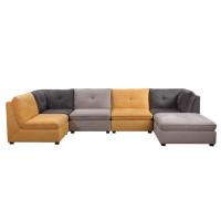 China Breathable Velvet Combination Modern Corner L Shape Luxury Sectional Sofa For Living Room for sale