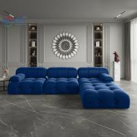 China Fashion Luxurious Living Room Sofa Green L Shape Modular Nordic Minimalism Modular Living Room Sofas for sale