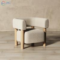 China Simple Design Comfortable Indoor Wood Legs Fabric Sofa Armchair Living Room With Arm for sale