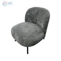 China Customize Home Balcony Furniture Fabric Material Armless Grey Sofa Chair For Living Room Fabric Sofa for sale