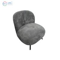 China Customize Home Balcony Furniture Fabric Material Armless Grey Sofa Chair For Living Room Fabric Sofa for sale