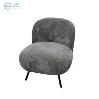 China Customize Home Balcony Furniture Fabric Material Armless Grey Sofa Chair For Living Room Fabric Sofa for sale