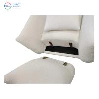 China Manufacture Durable White Berber Fleece Fabric Soft Arm Chairs Living Room Modern Single Sofa Luxury for sale