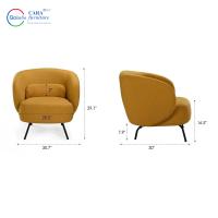 China Soft Seat Fabric Arm Chair Multiple Colors Nordic Single Designer Chairs For Living Room Sofa for sale