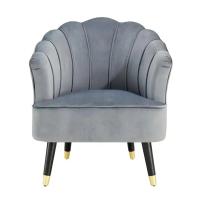 China Hotel Furniture Nordic Style Green Fabric Luxury Chair For Living Room for sale